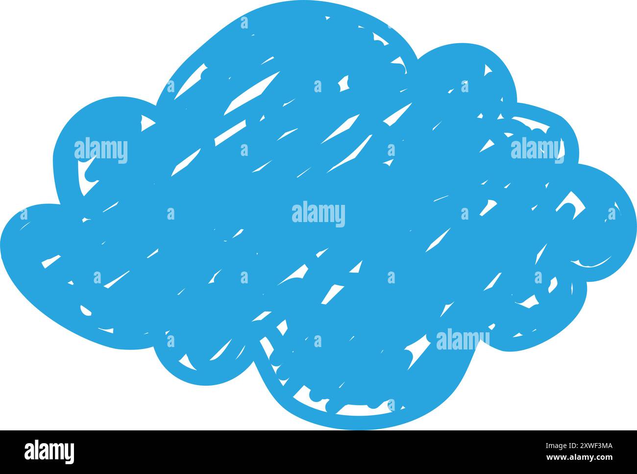 Kids doodle crayon style Hand drawn doodle sketch children Stock Vector ...