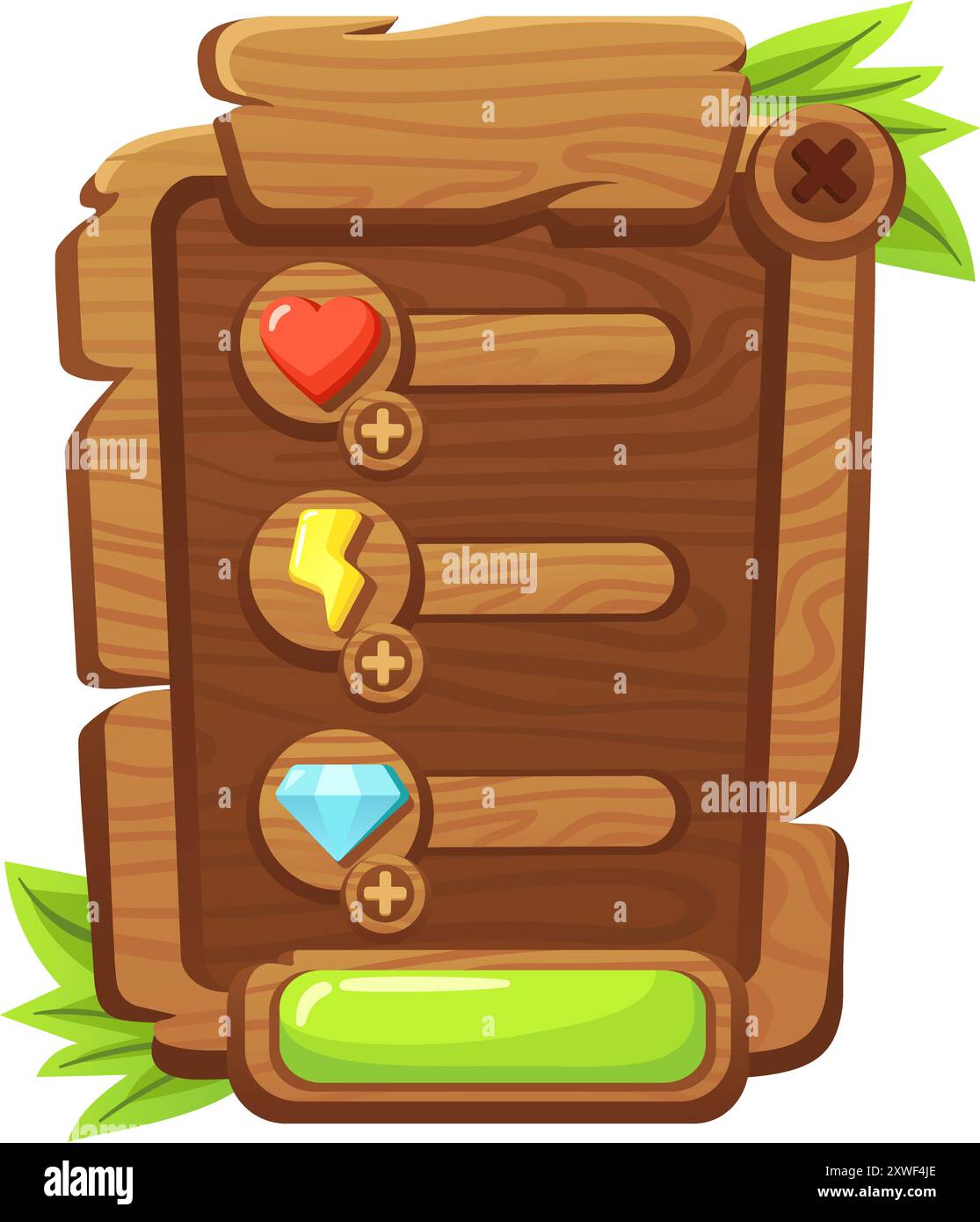 Jungle game interface ui hi-res stock photography and images - Alamy