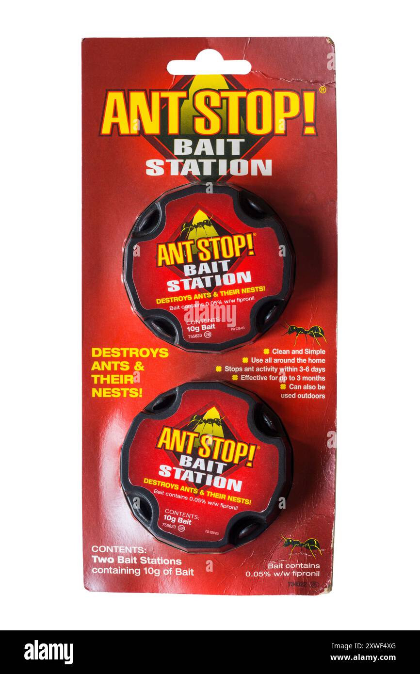 pack of Ant Stop bait station isolated on white background - destroys ...