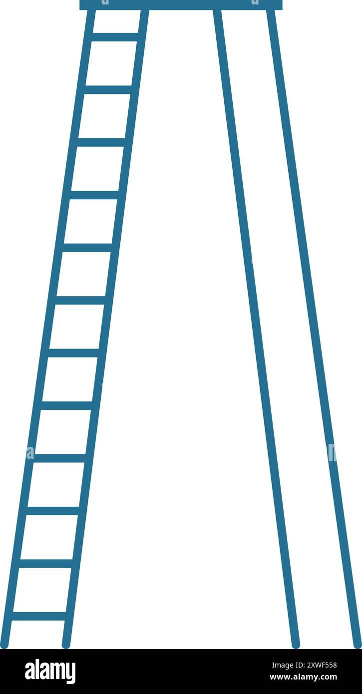 Ladder icon. Staircase symbol. Steps color sign Stock Vector Image ...