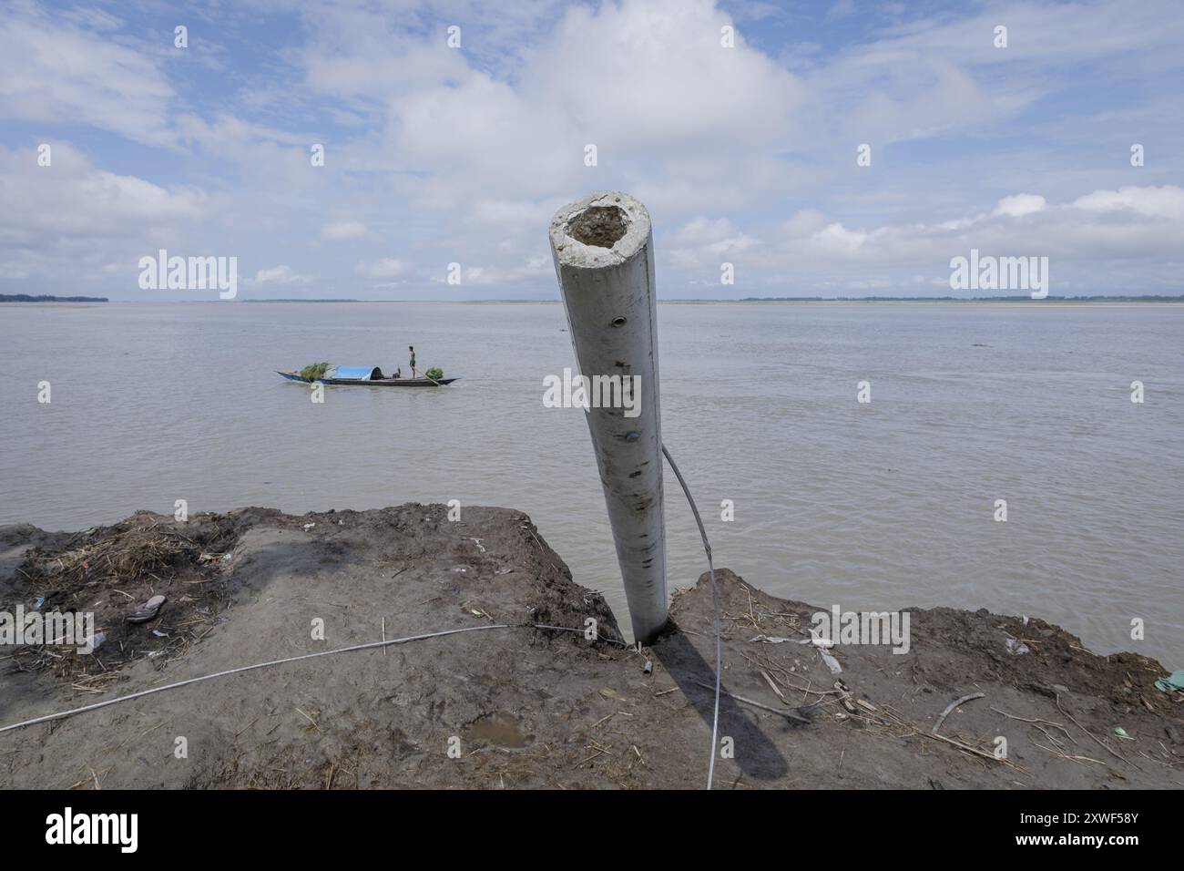 The last flooding and subsequent fast and powerful river flow in the ...
