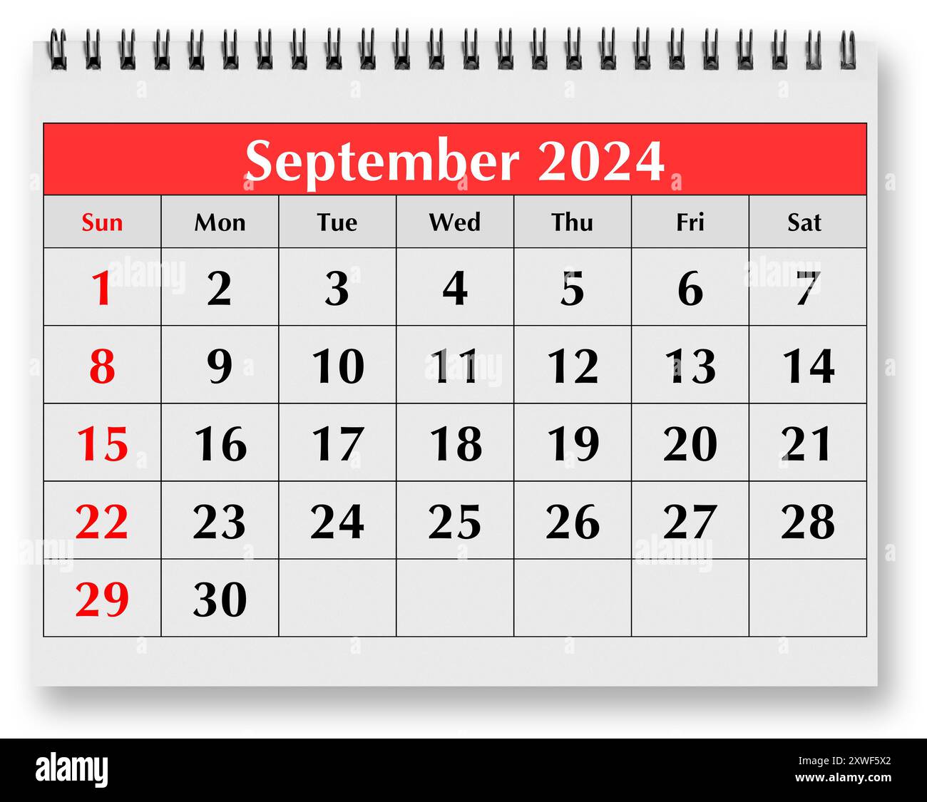 Monthly Calendar September 2024