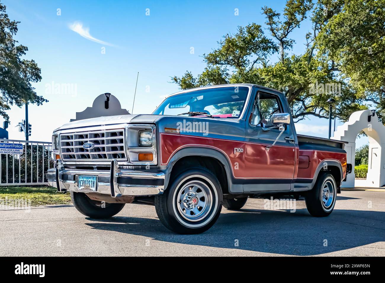 Gulfport, MS - October 02, 2023: Low perspective front corner view of a ...
