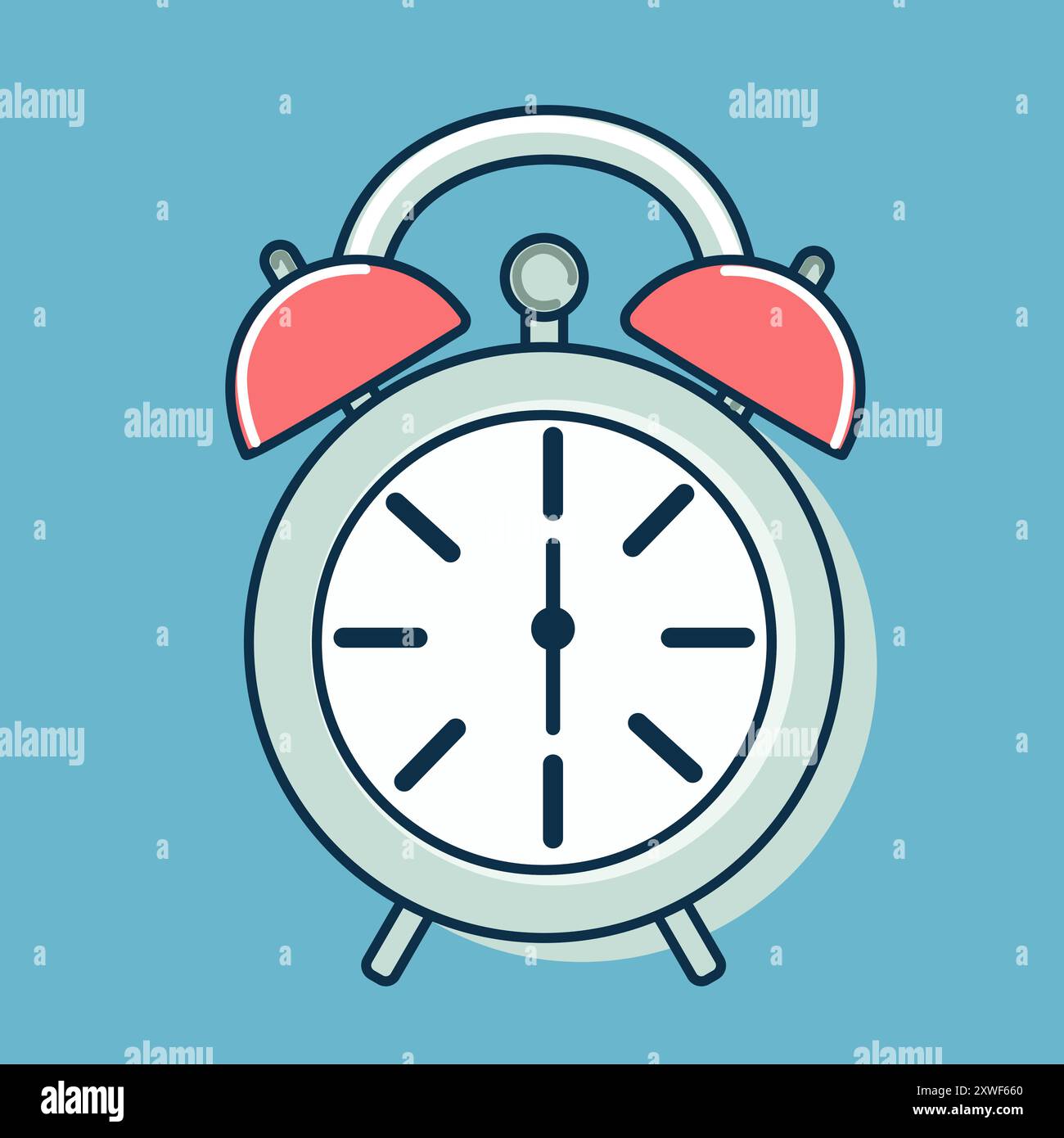Cartoon clock time school hi-res stock photography and images - Alamy