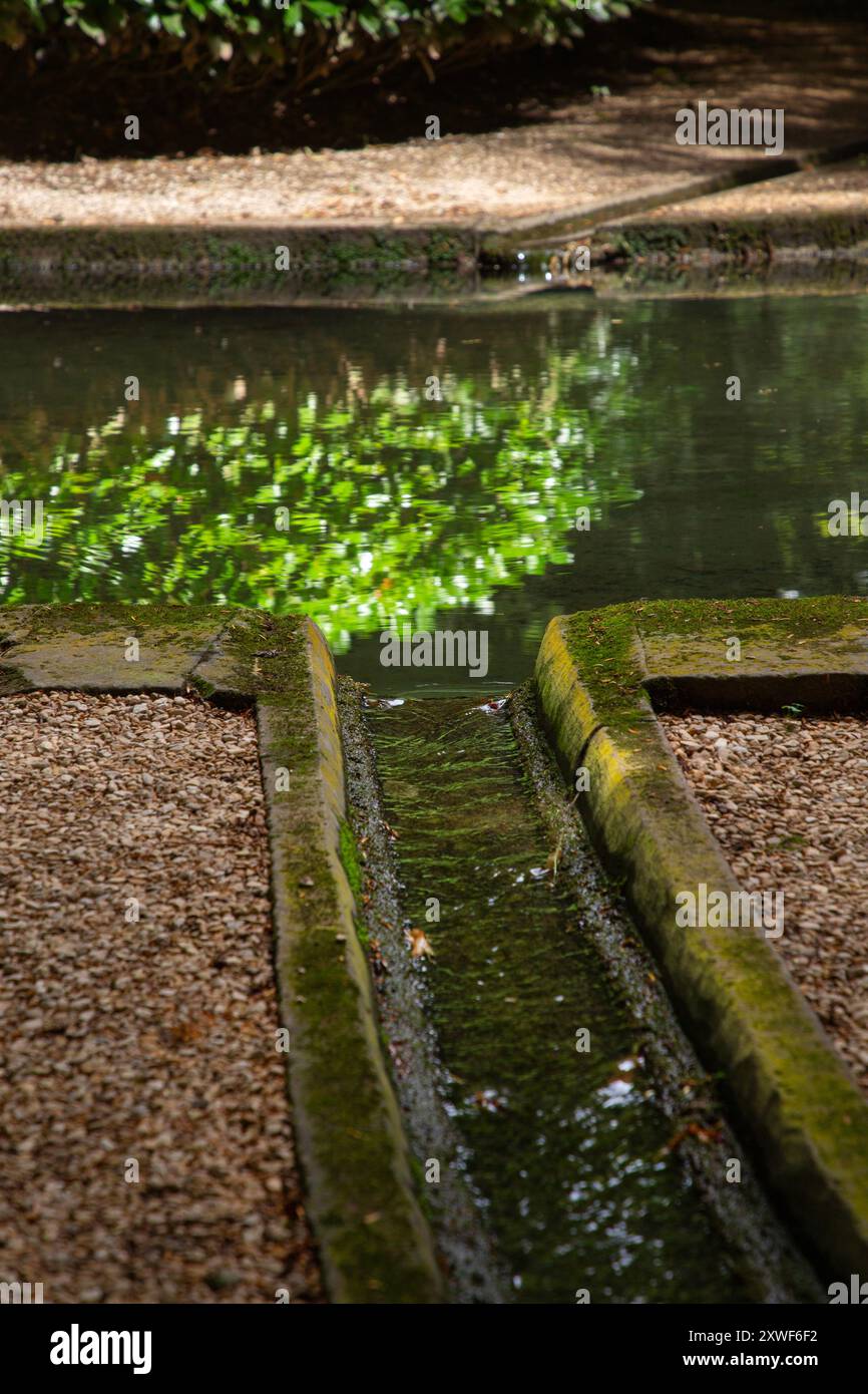 Water Rill at Rousham gardens , Oxfordshire, England Stock Photo - Alamy