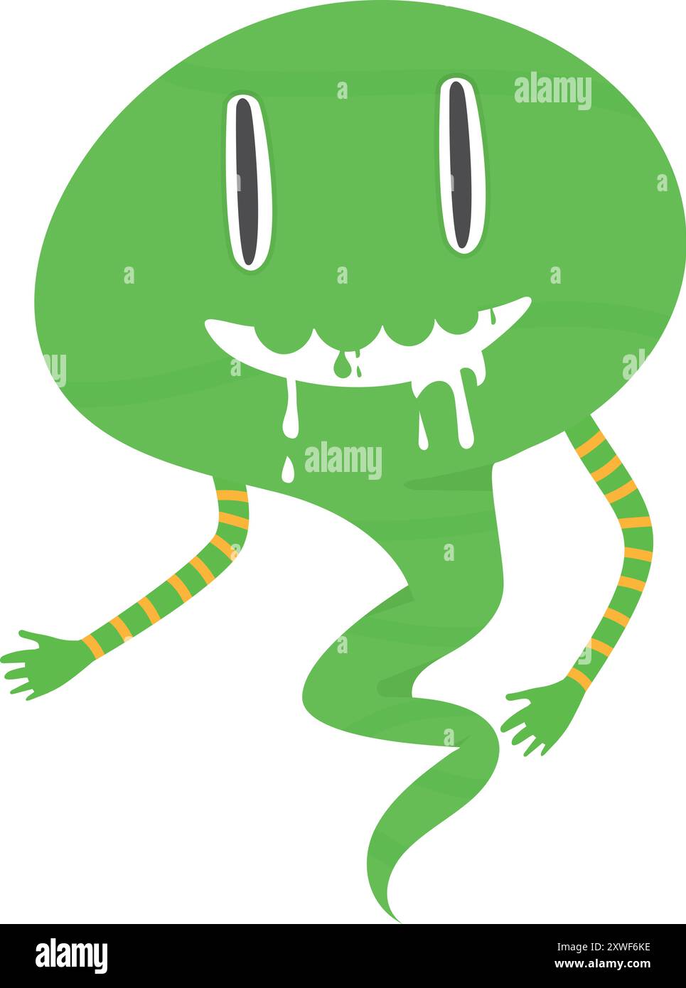 Scary flying monster. Evil spirit kid mascot Stock Vector Image & Art ...