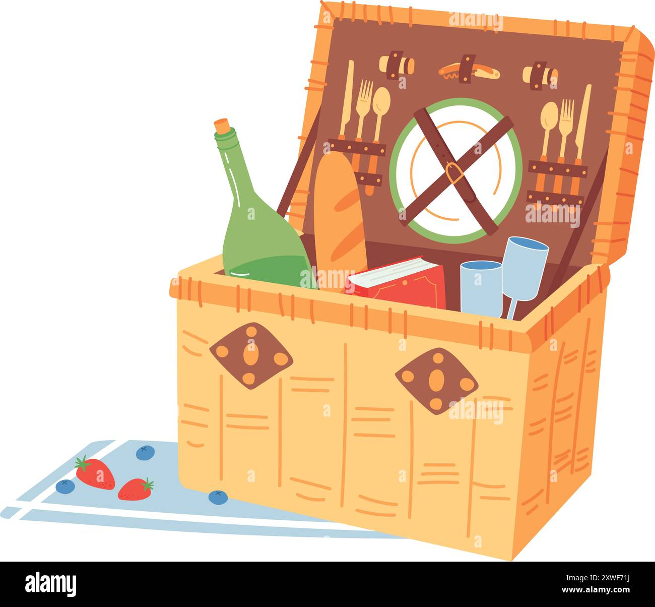 Grass woven craft Stock Vector Images - Alamy