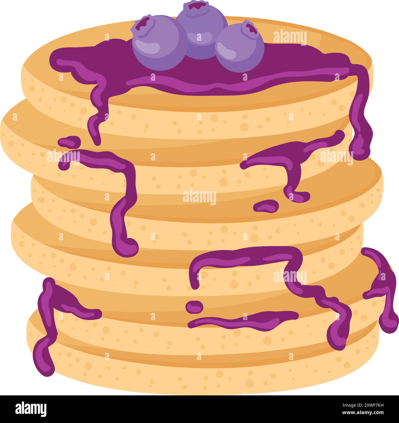 Banana pancake with honey Stock Vector Images - Alamy