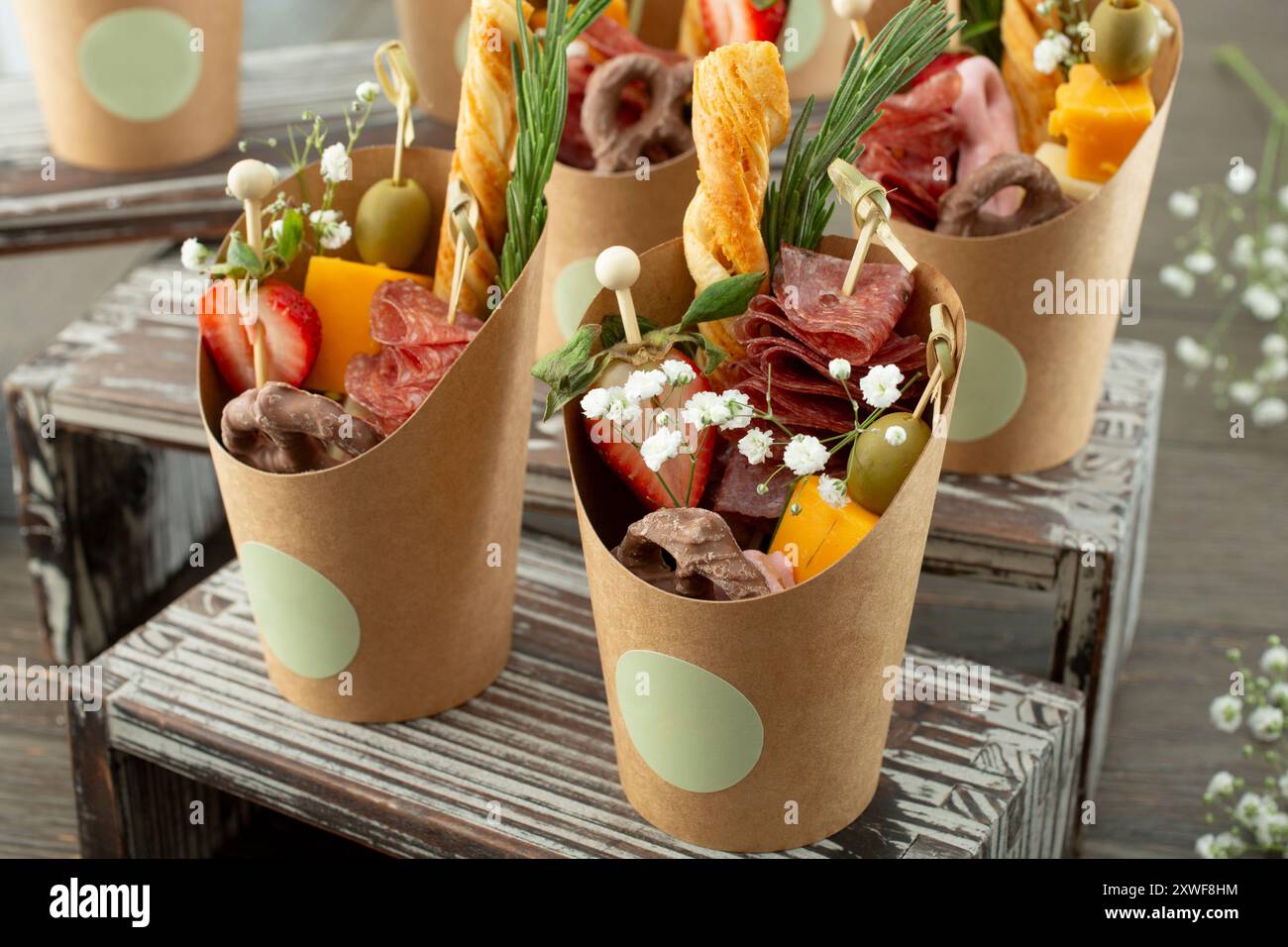 Charcuterie cups hi-res stock photography and images - Alamy