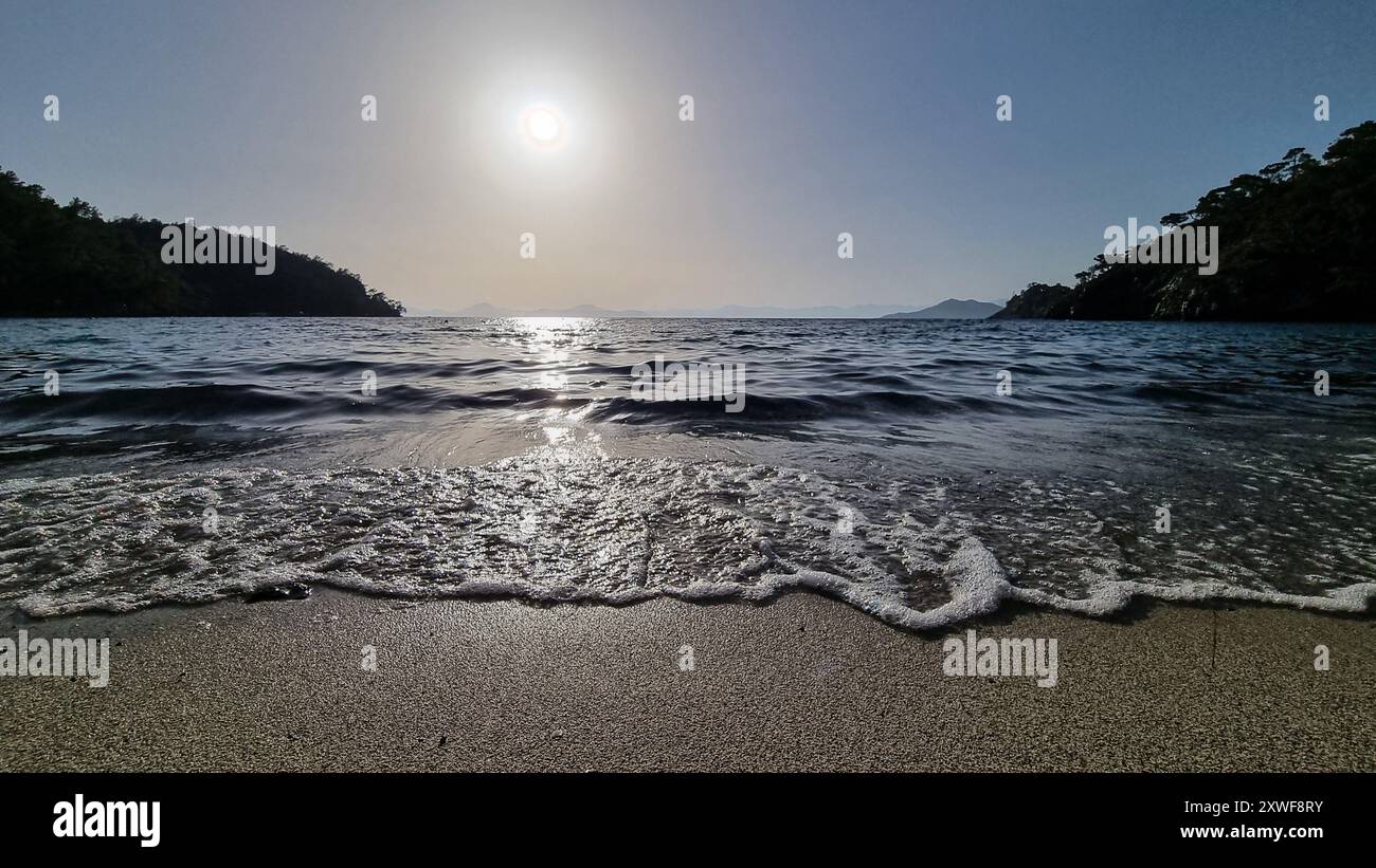 Closeup sunset beach scenery hi-res stock photography and images - Alamy