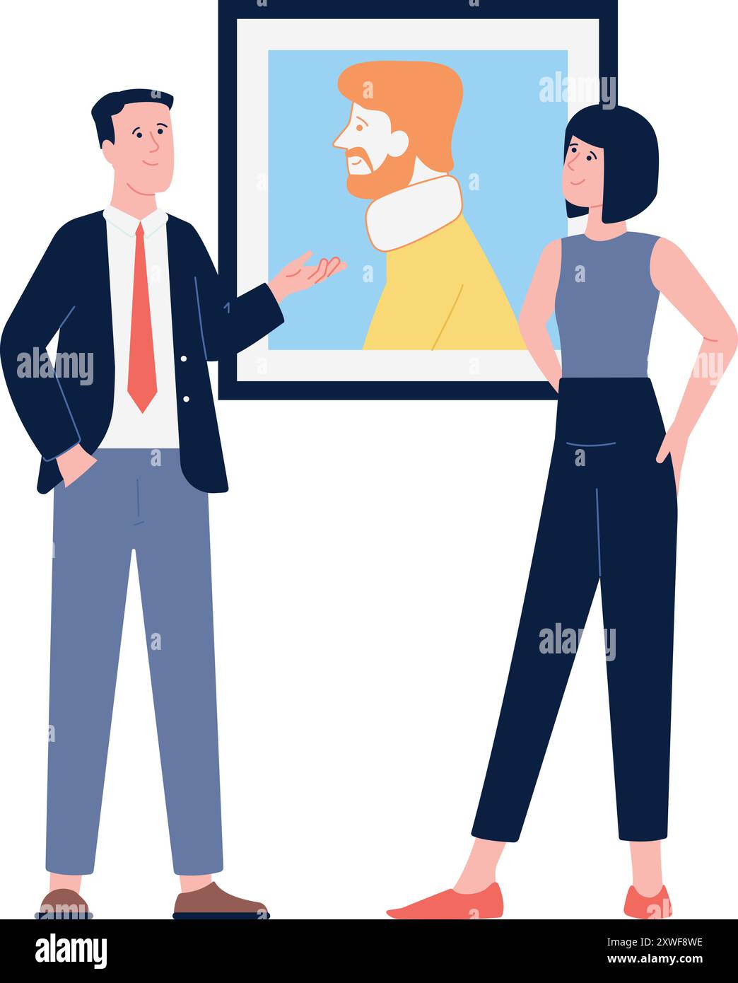 Person in gallery Cut Out Stock Images & Pictures - Alamy