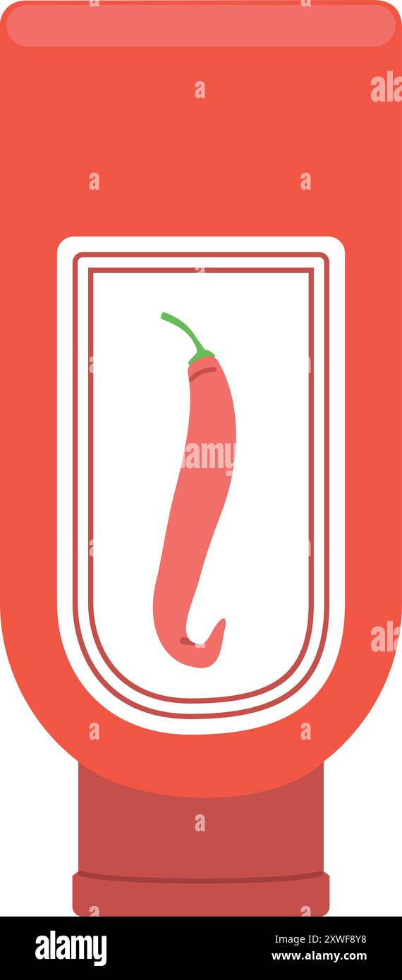 Bottle pepper hot sauce Stock Vector Images - Alamy