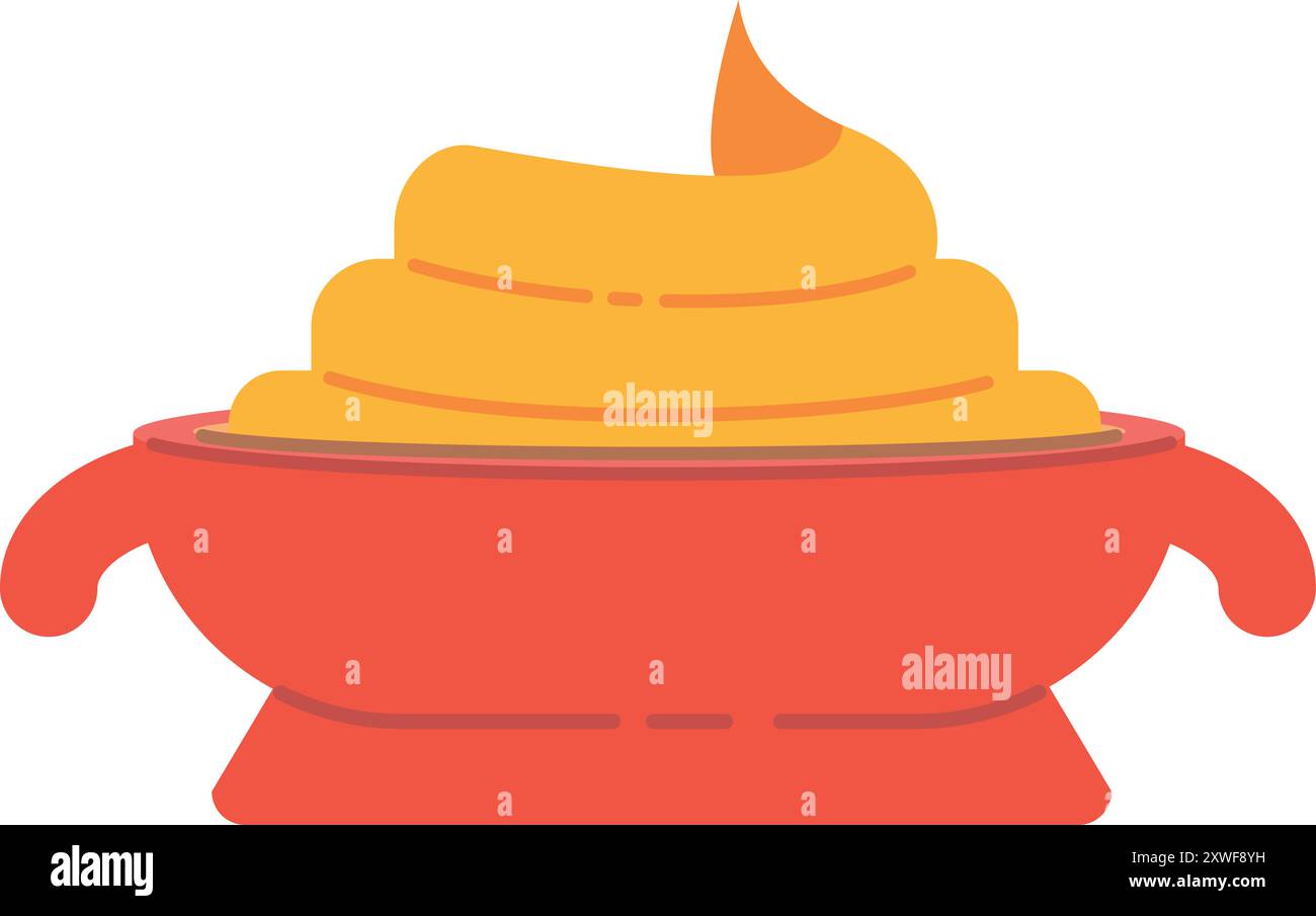 Chili pepper bowl icon Cut Out Stock Images & Pictures - Alamy