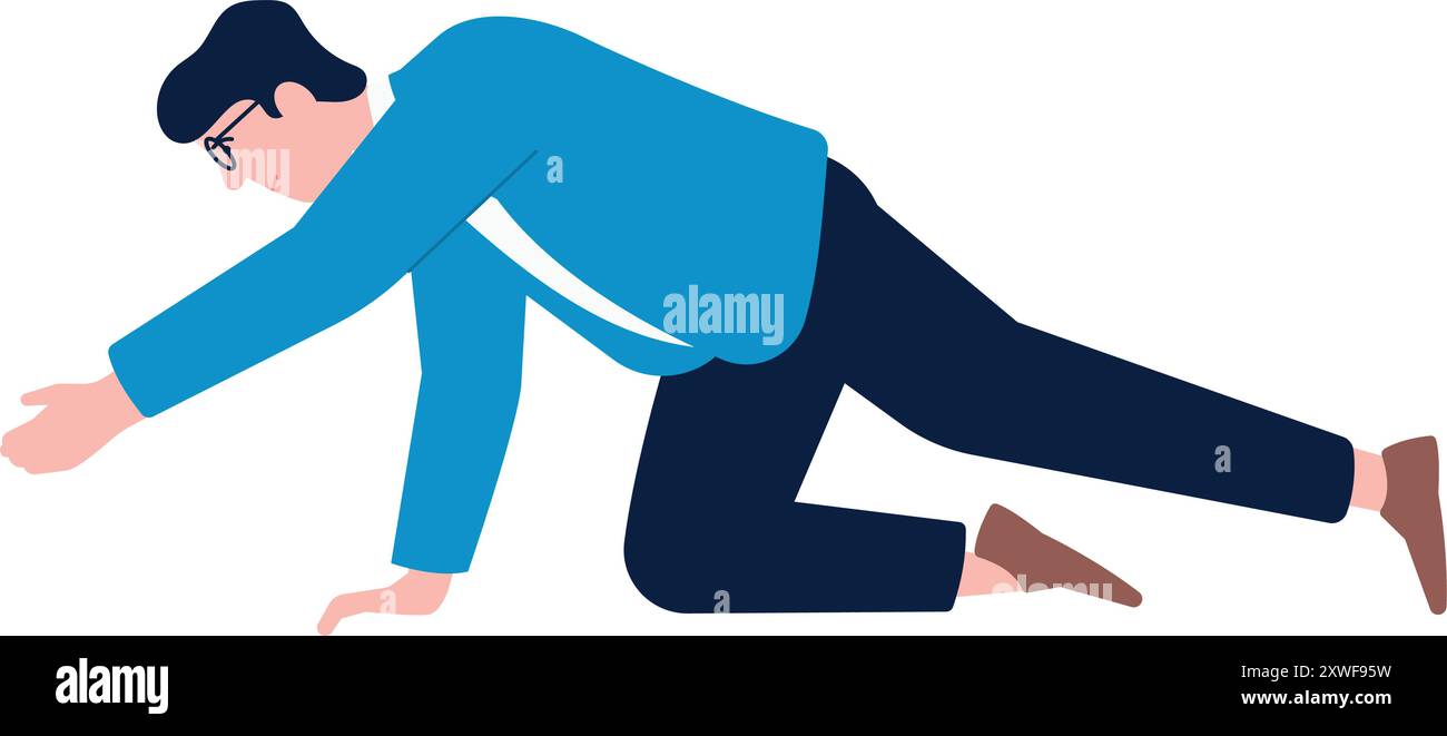 Floor crawl Stock Vector Images - Alamy