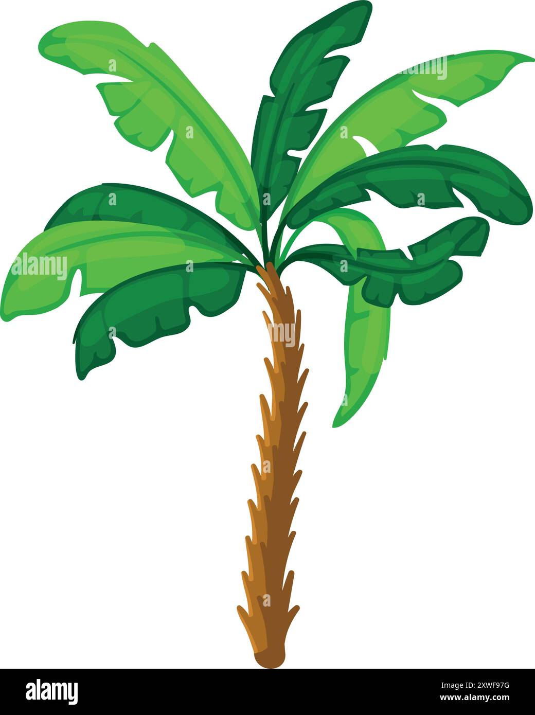 Beach palm cartoon icon. Exotic vacation symbol Stock Vector Image ...