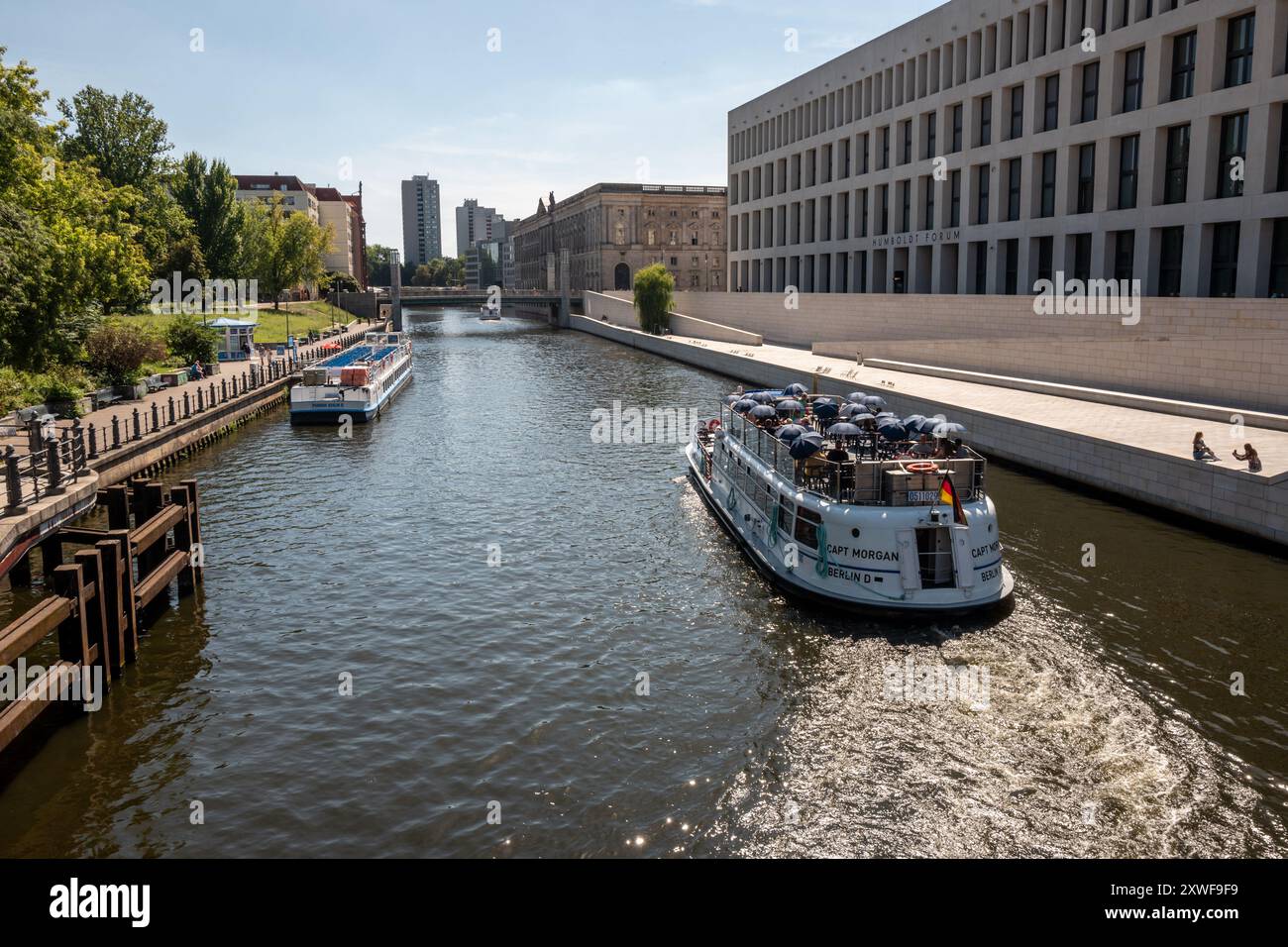 Berlin, August 12th 2024: The Spree river Stock Photo - Alamy