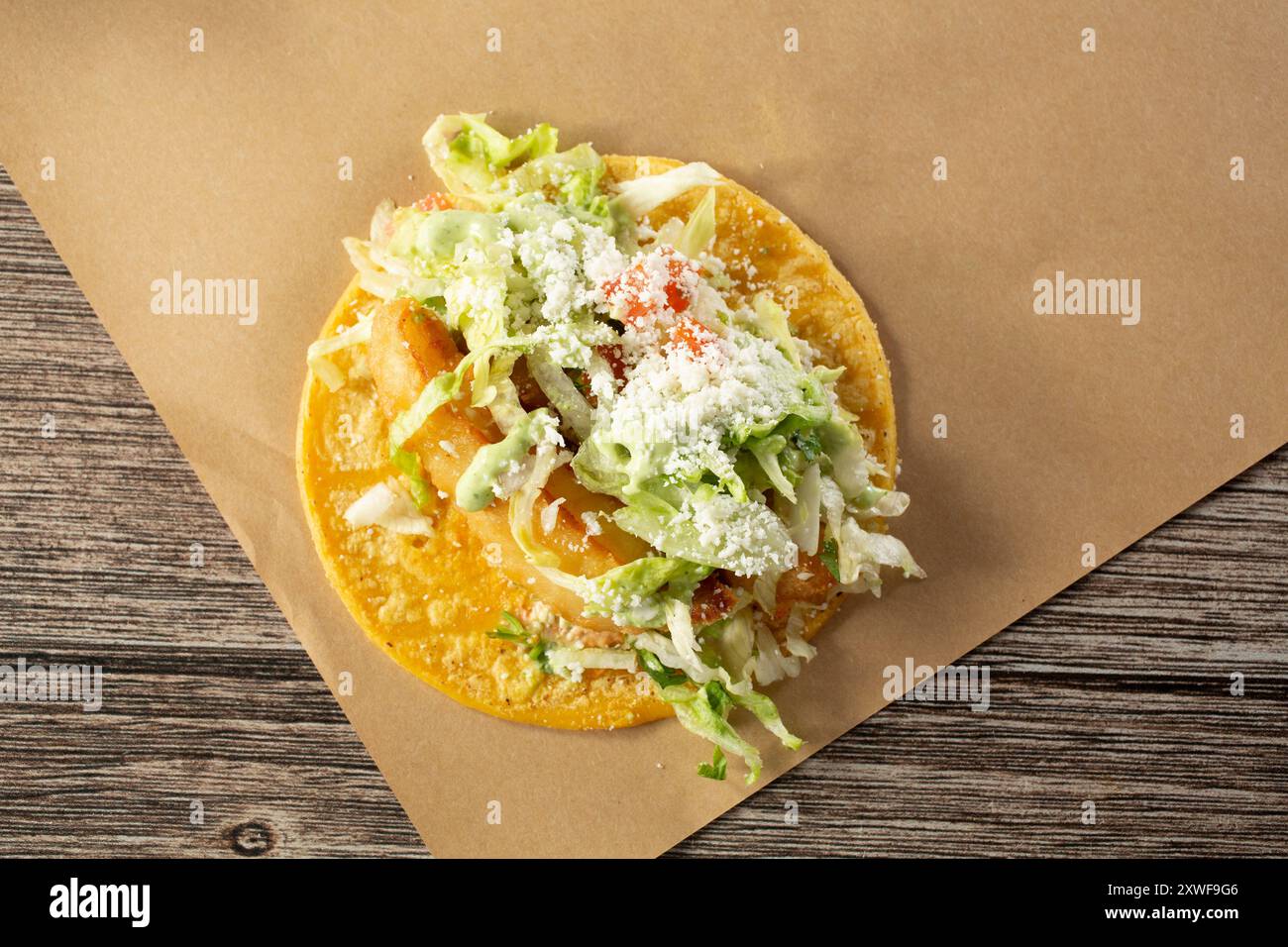 Taco top view hi-res stock photography and images - Alamy