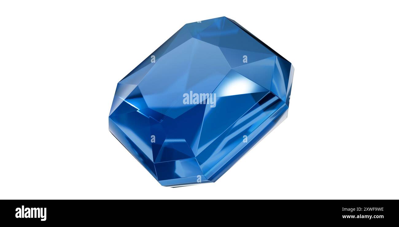 Sapphire Gem on transparent background, blue gemstone diamond isolated ...