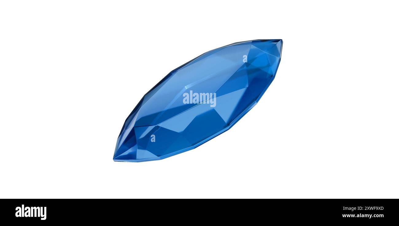 Sapphire Gem on transparent background, blue gemstone diamond isolated ...