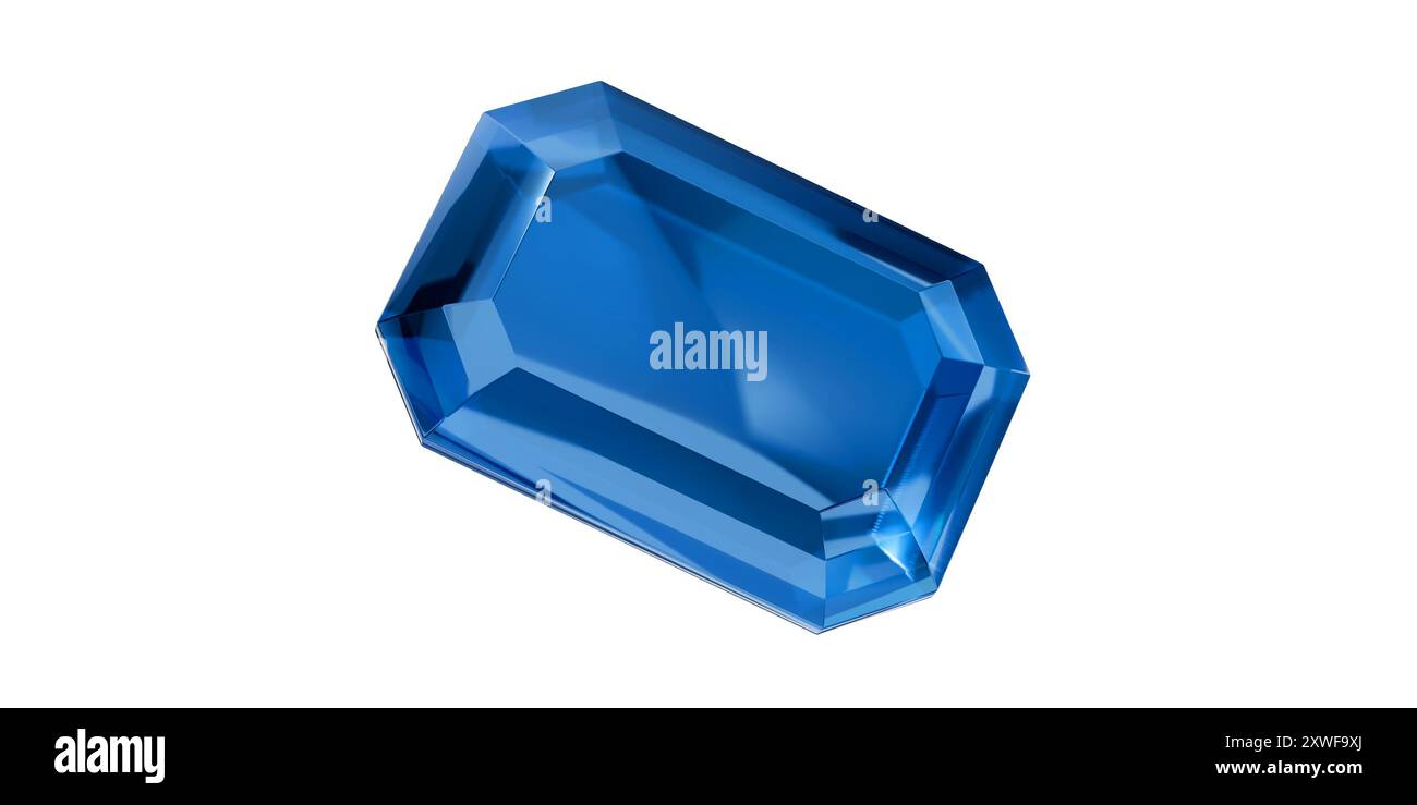 Sapphire Gem on transparent background, blue gemstone diamond isolated ...