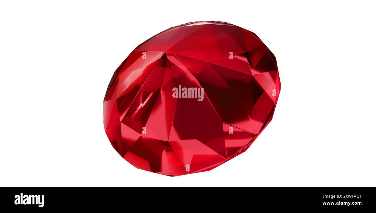 Ruby Gem on transparent background, red gemstone diamond isolated Stock ...
