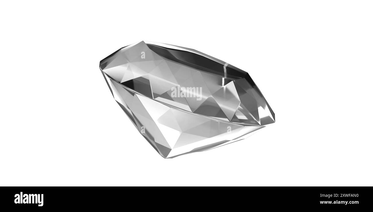 Diamond Gem on transparent background, white gemstone diamond isolated ...