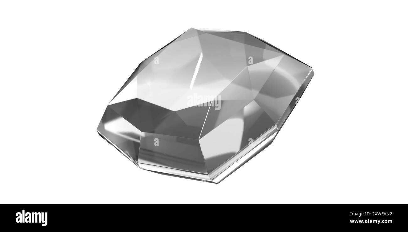 Diamond Gem on transparent background, white gemstone diamond isolated ...