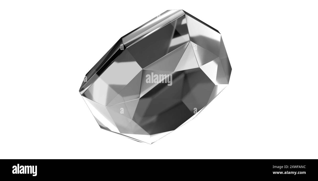 Diamond Gem on transparent background, white gemstone diamond isolated ...