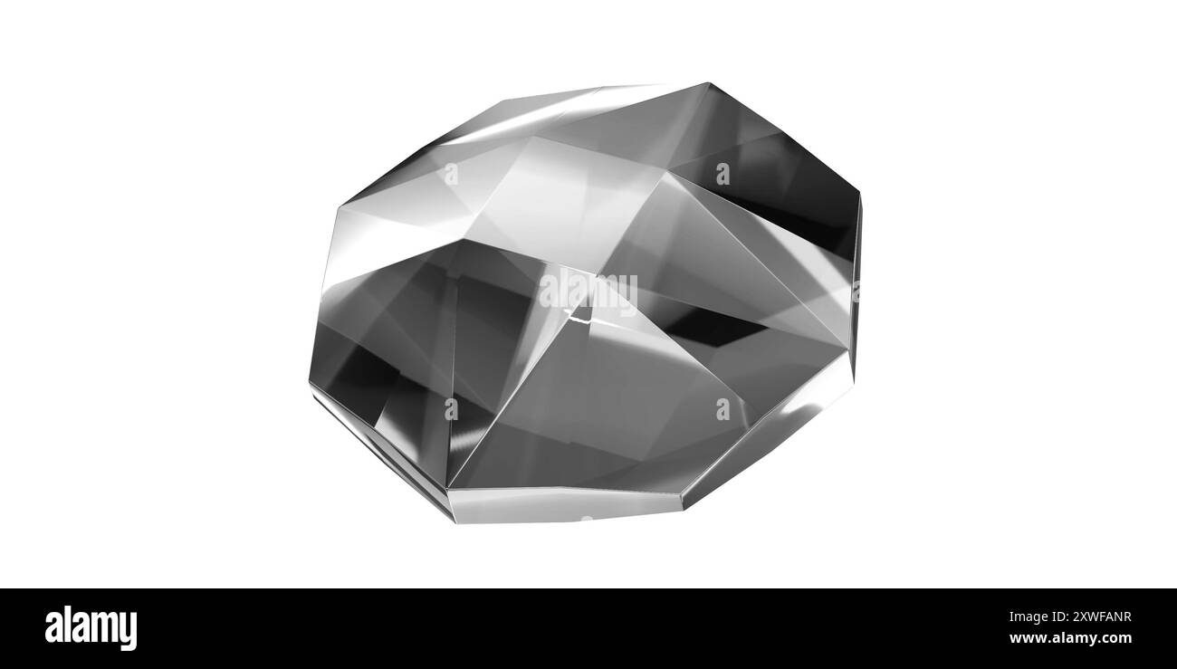 Diamond Gem on transparent background, white gemstone diamond isolated ...