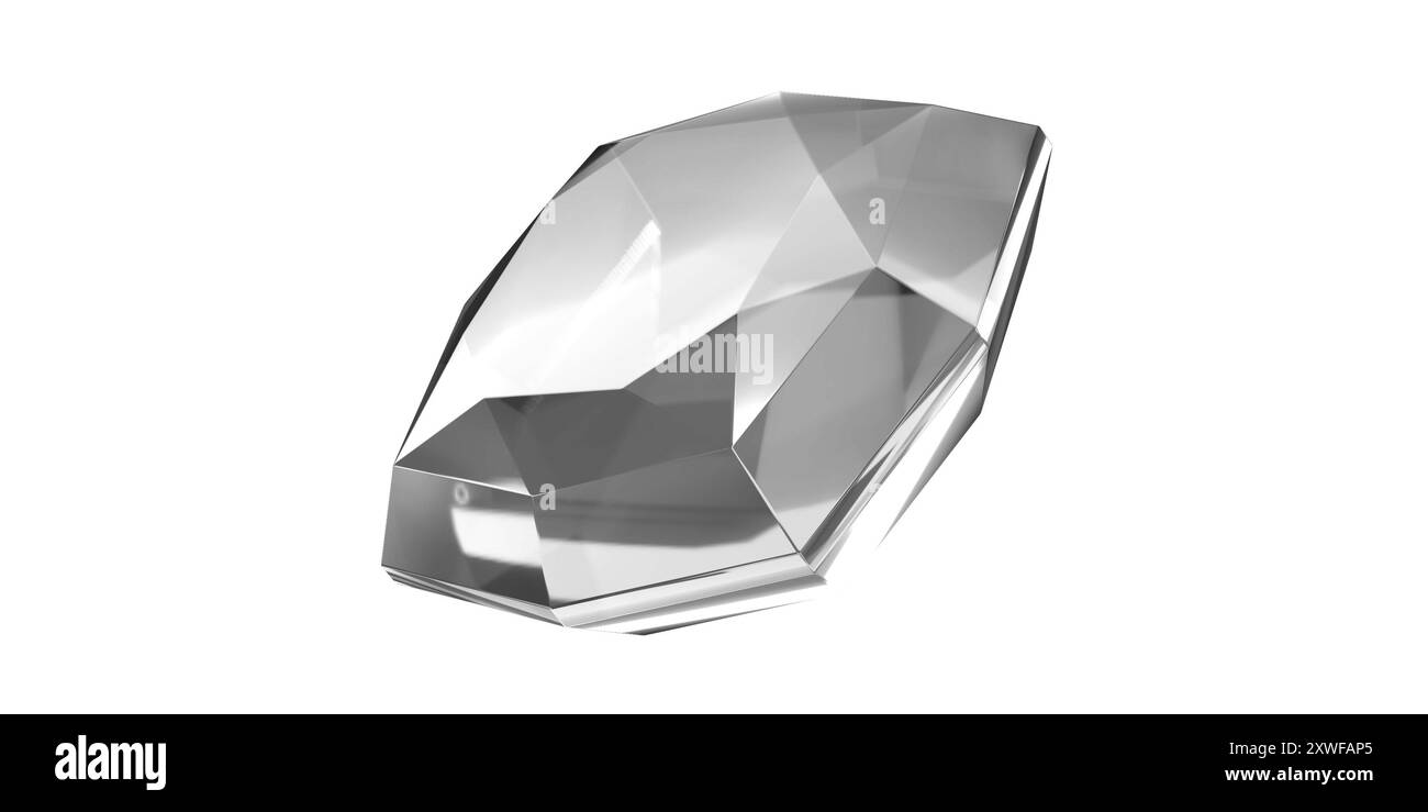 Diamond Gem on transparent background, white gemstone diamond isolated ...