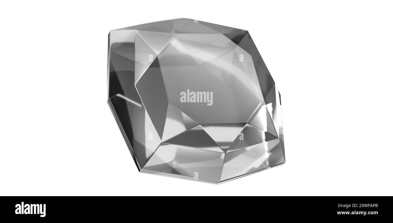 Diamond Gem on transparent background, white gemstone diamond isolated ...