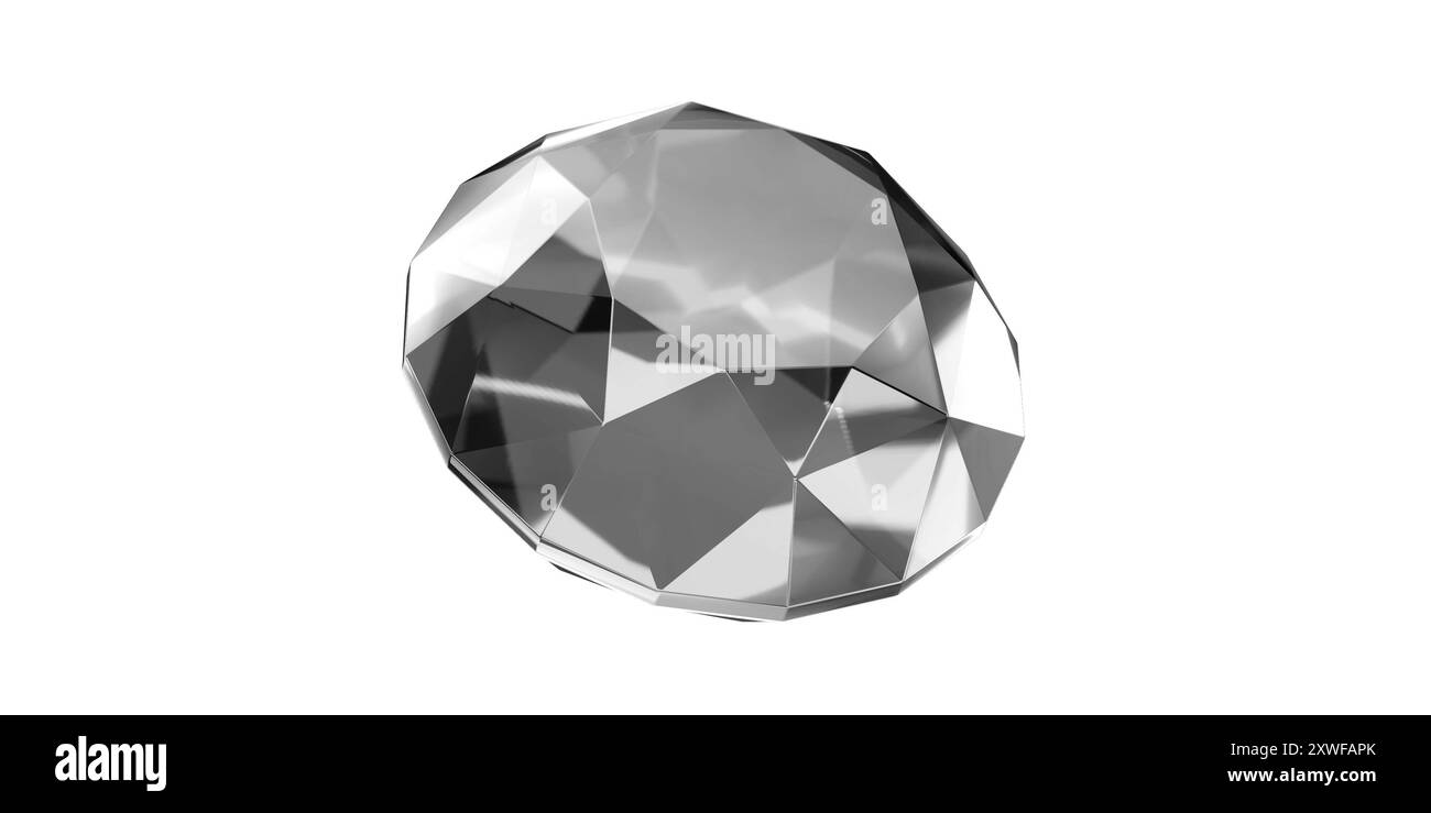 Diamond Gem on transparent background, white gemstone diamond isolated ...
