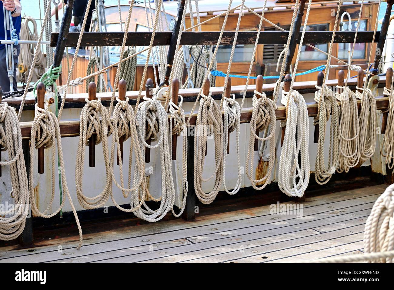 Around the UK - Ropes at the Tall Ships event, Barrow in Furness ...