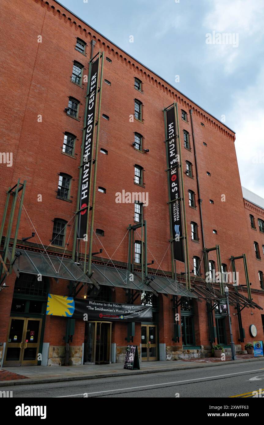 Entrance to the Heinz History Center, a popular museum in Pittsburgh's ...