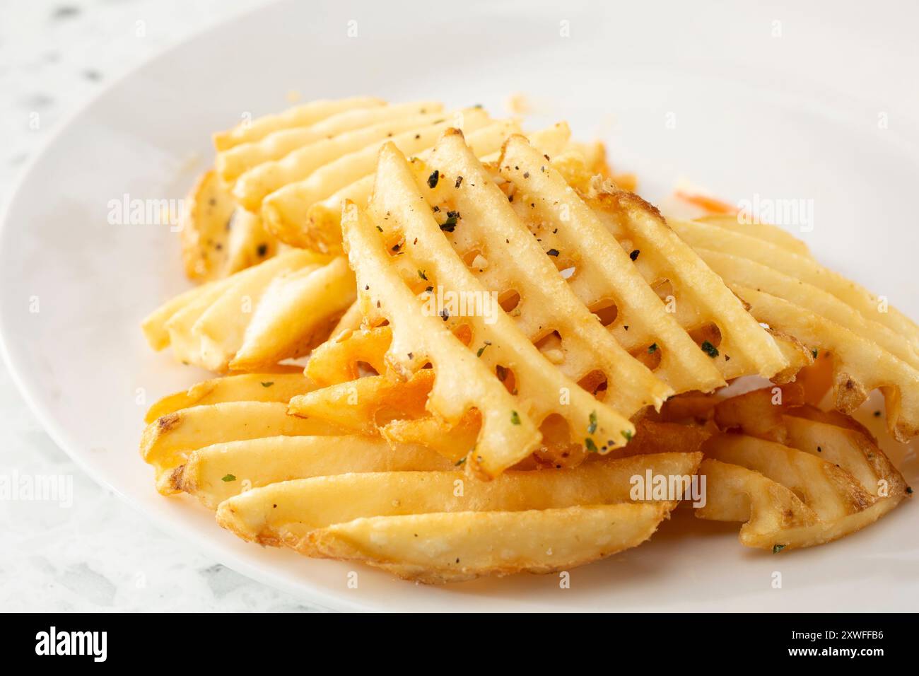 Waffle fries hi-res stock photography and images - Alamy