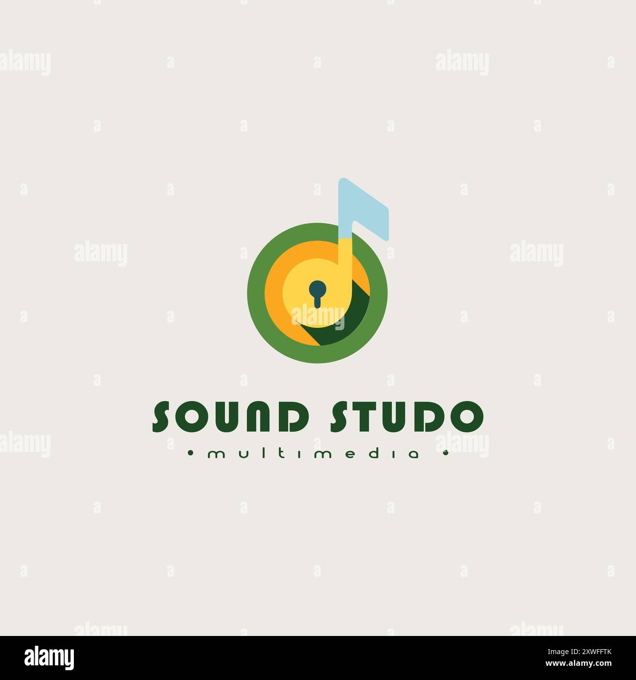 Music logo icon vector illustration Music Notes with Line Art Style for ...