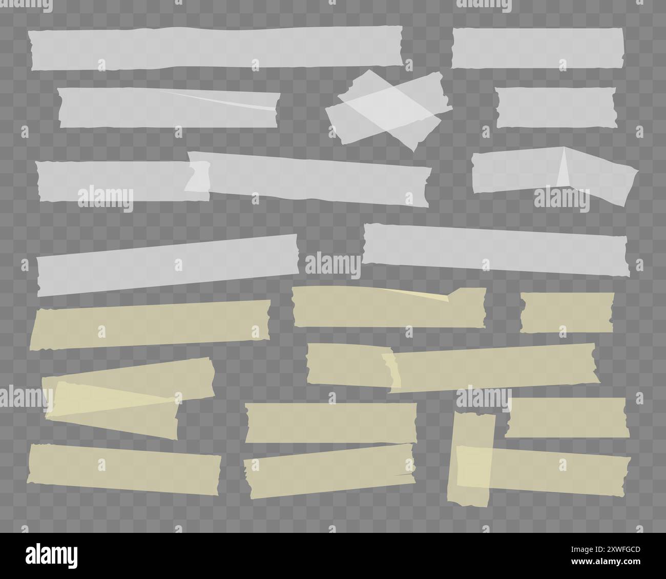 Sticky white and yellow strips Stock Vector Image & Art - Alamy