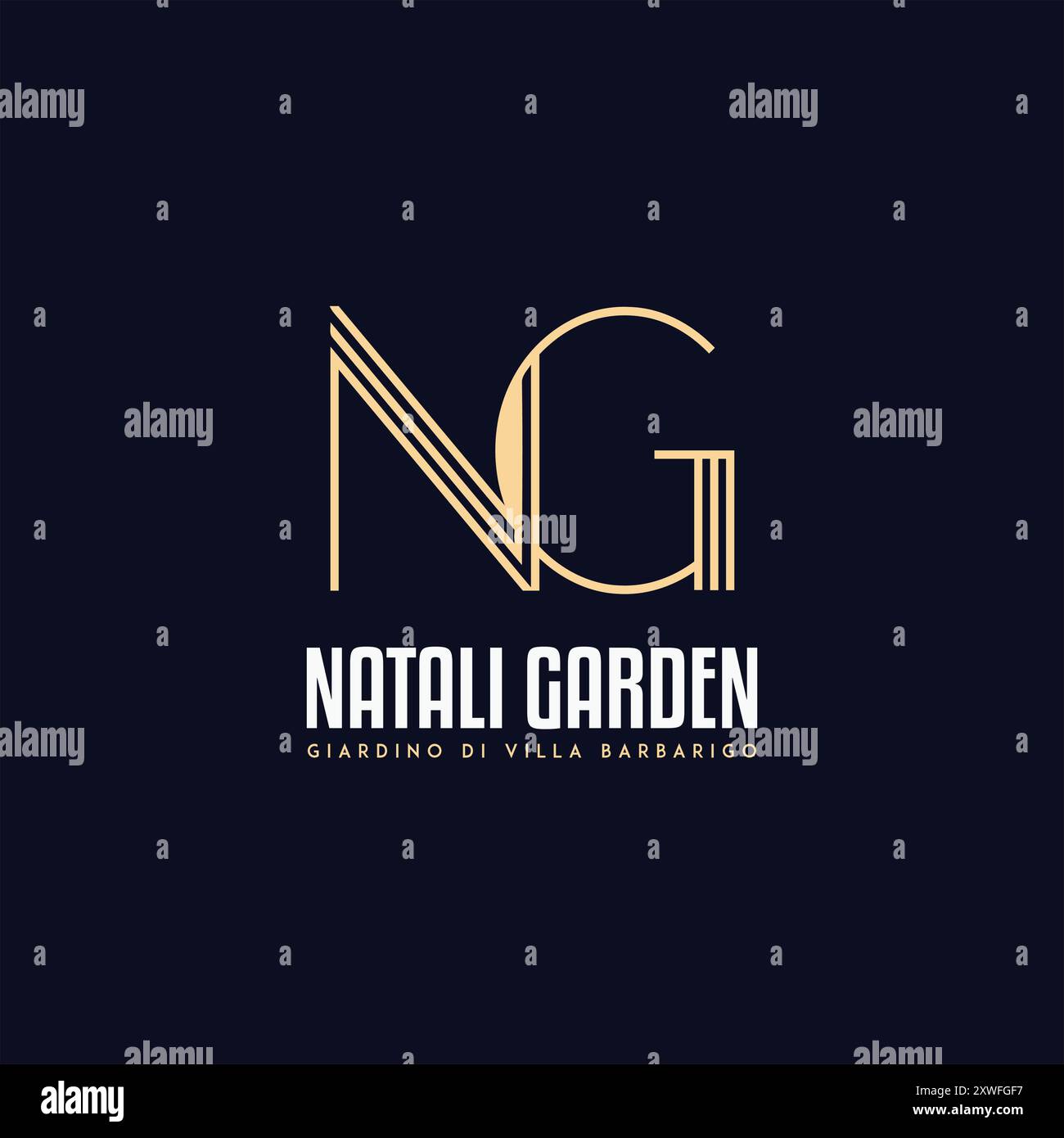 Alphabet letter icon logo Gn, NG, GN Logo Emblem Monogram, Letters ...