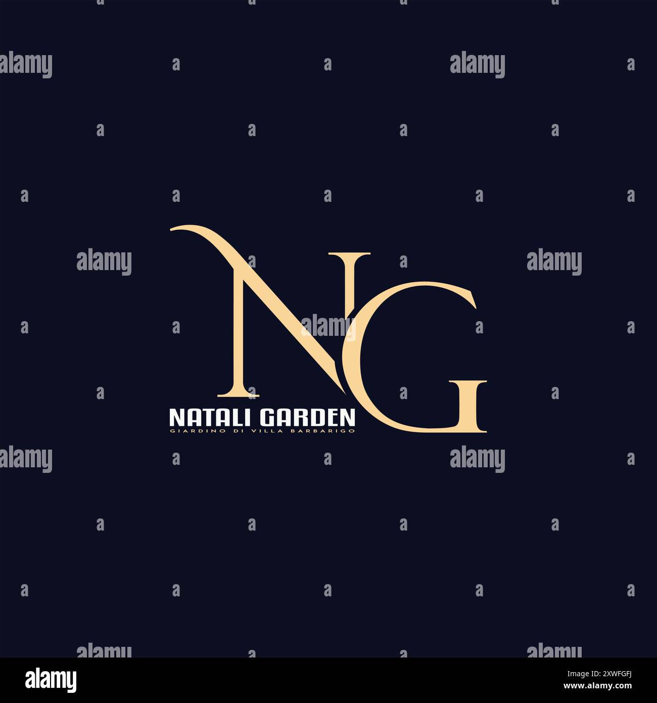 Alphabet letter icon logo Gn, NG, GN Logo Emblem Monogram, Letters ...