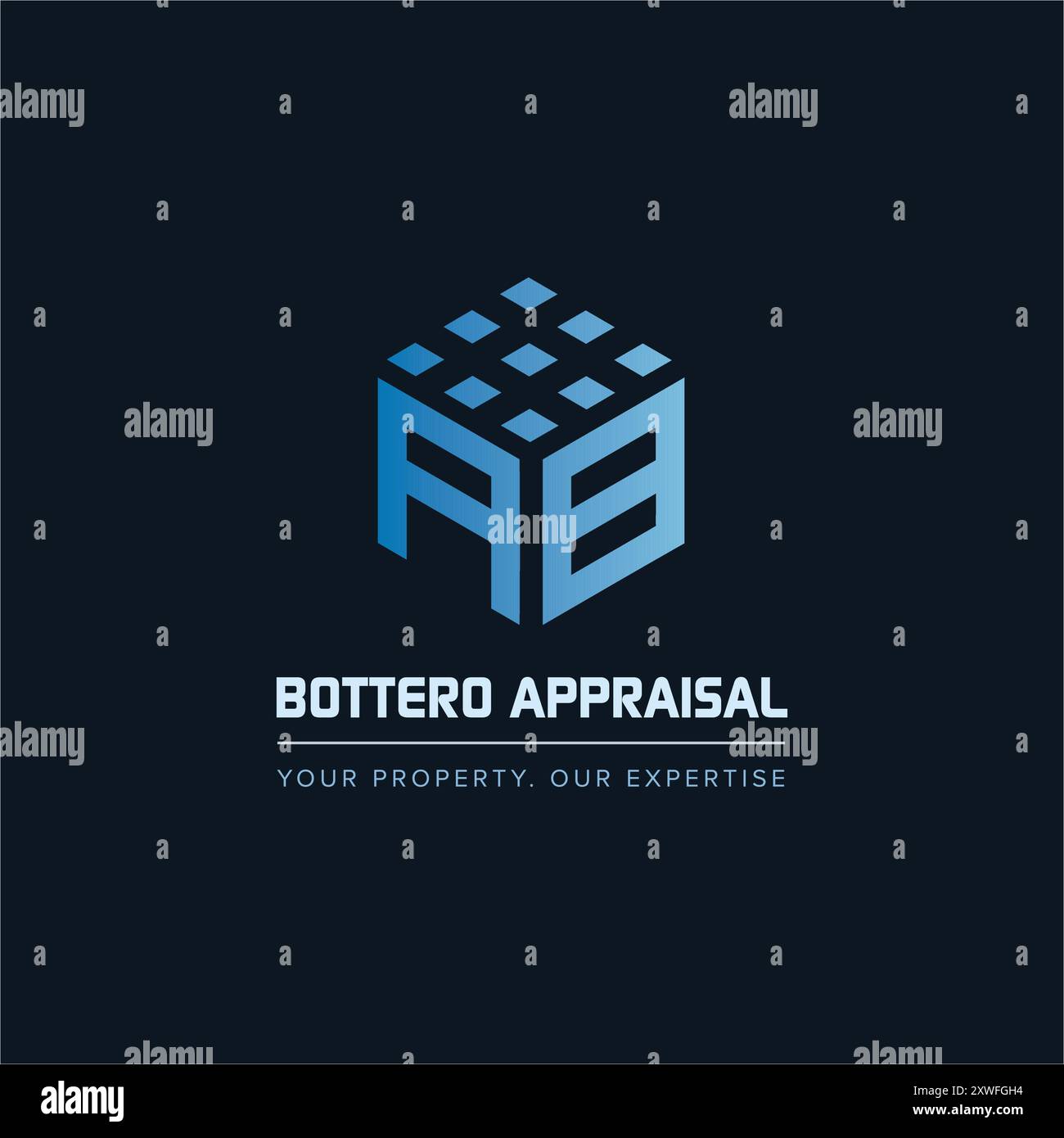 B A Logo BA Letter Modern Design Vector with blue and silver gradient ...