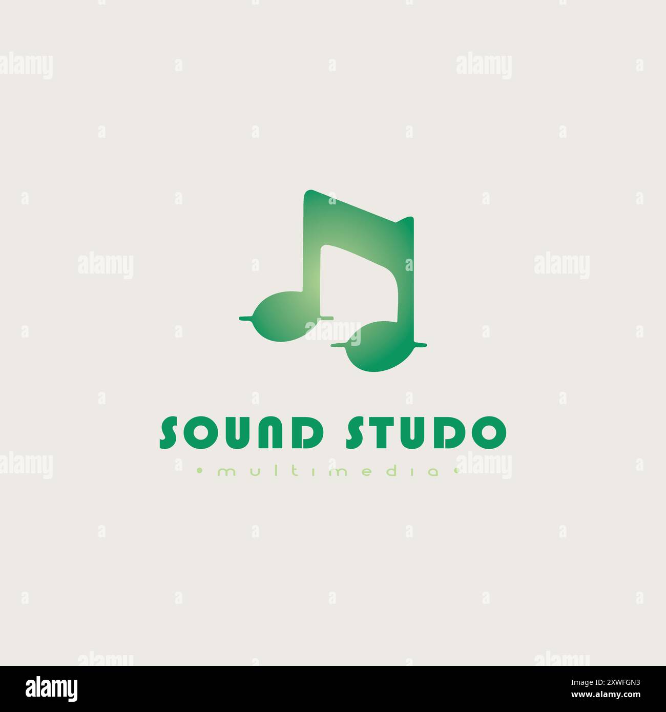 Music logo icon vector illustration Music Notes with Line Art Style for ...