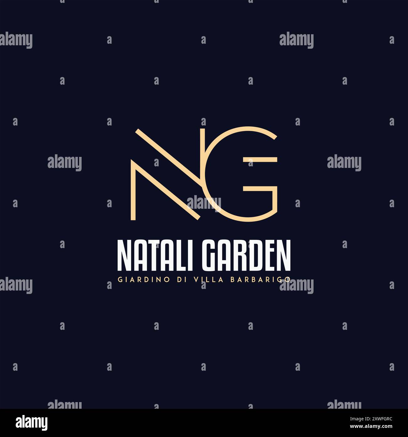 Alphabet letter icon logo Gn, NG, GN Logo Emblem Monogram, Letters ...