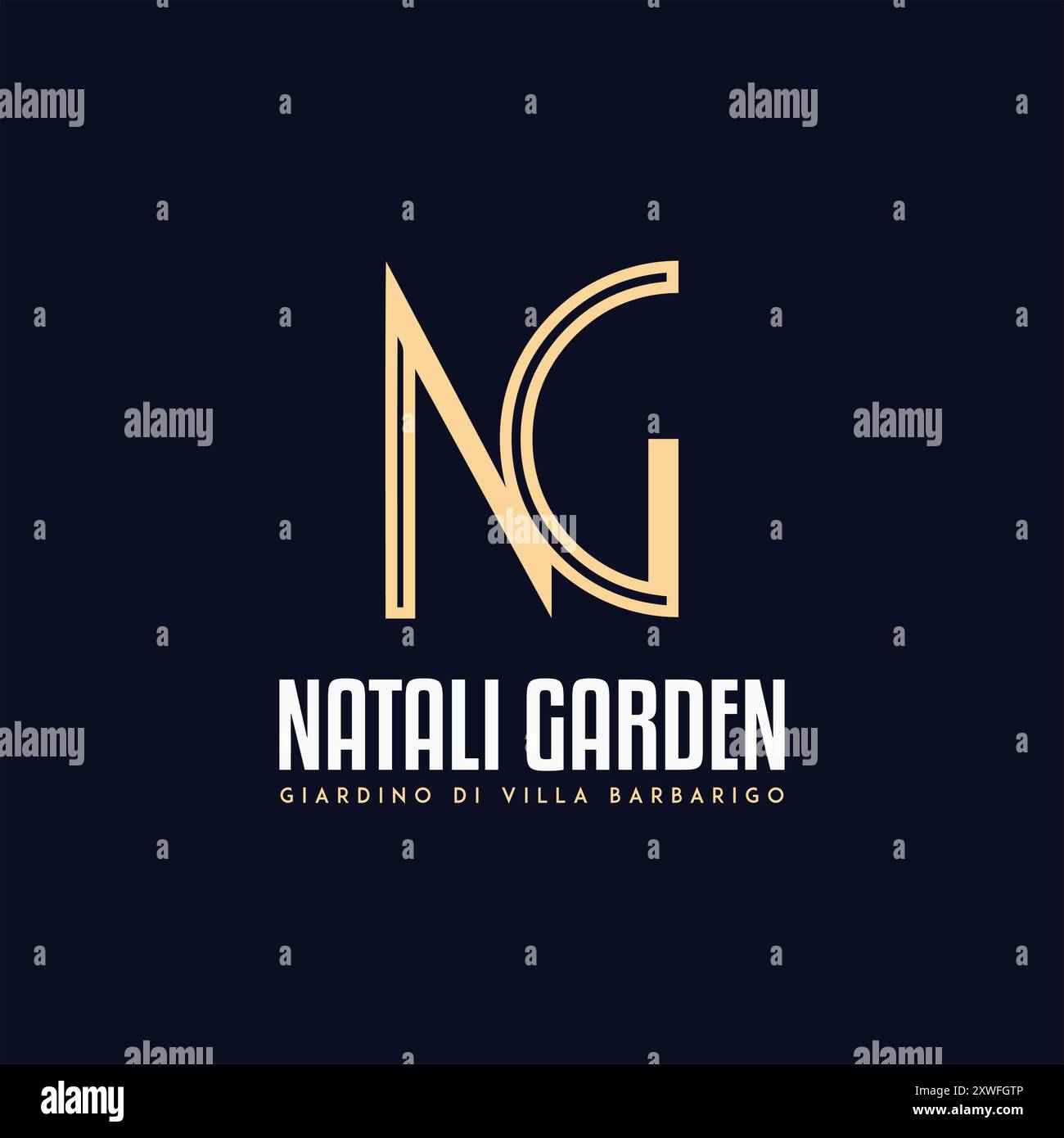 Alphabet letter icon logo Gn, NG, GN Logo Emblem Monogram, Letters ...
