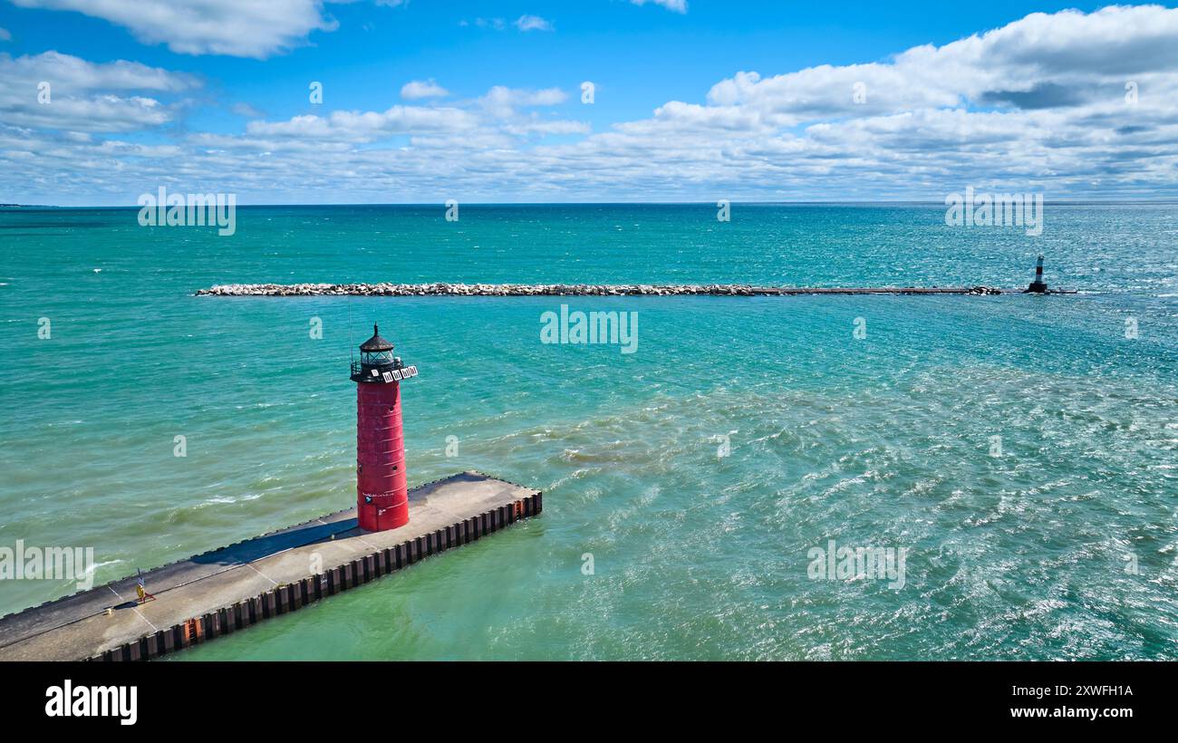 Aerial view calm turquoise water hi-res stock photography and images ...