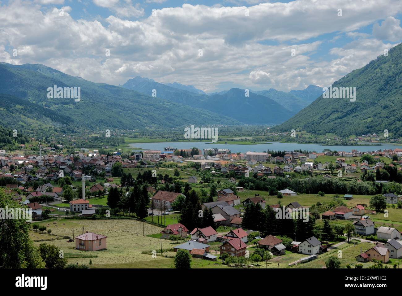 Trekking above Plav Lake, Peaks of the Balkans trail, Plav, Montenegro ...