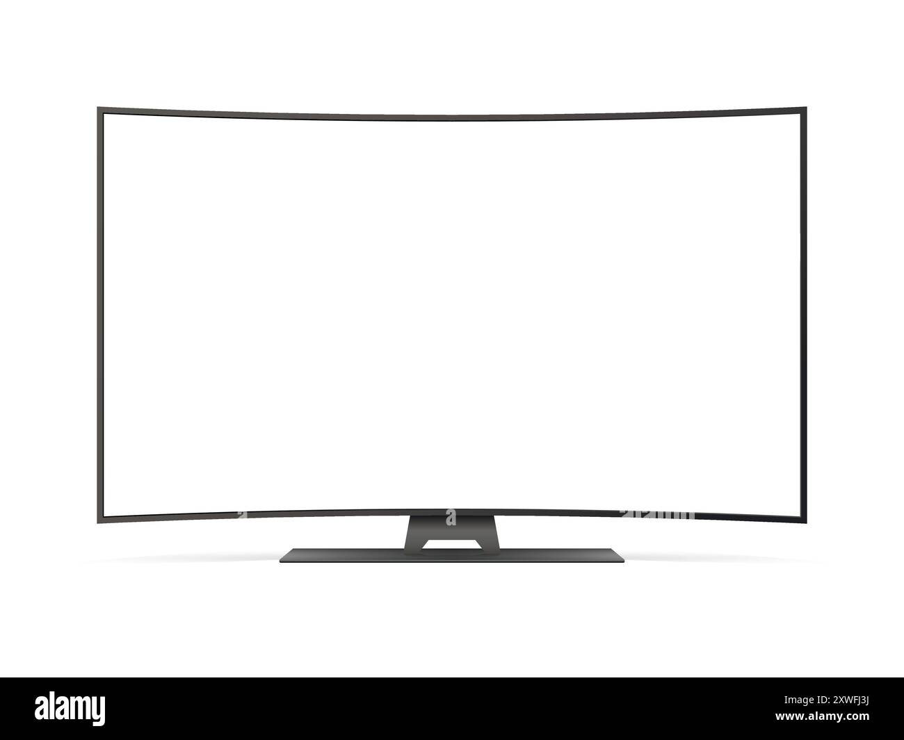 Oled curved screen Stock Vector Images - Alamy
