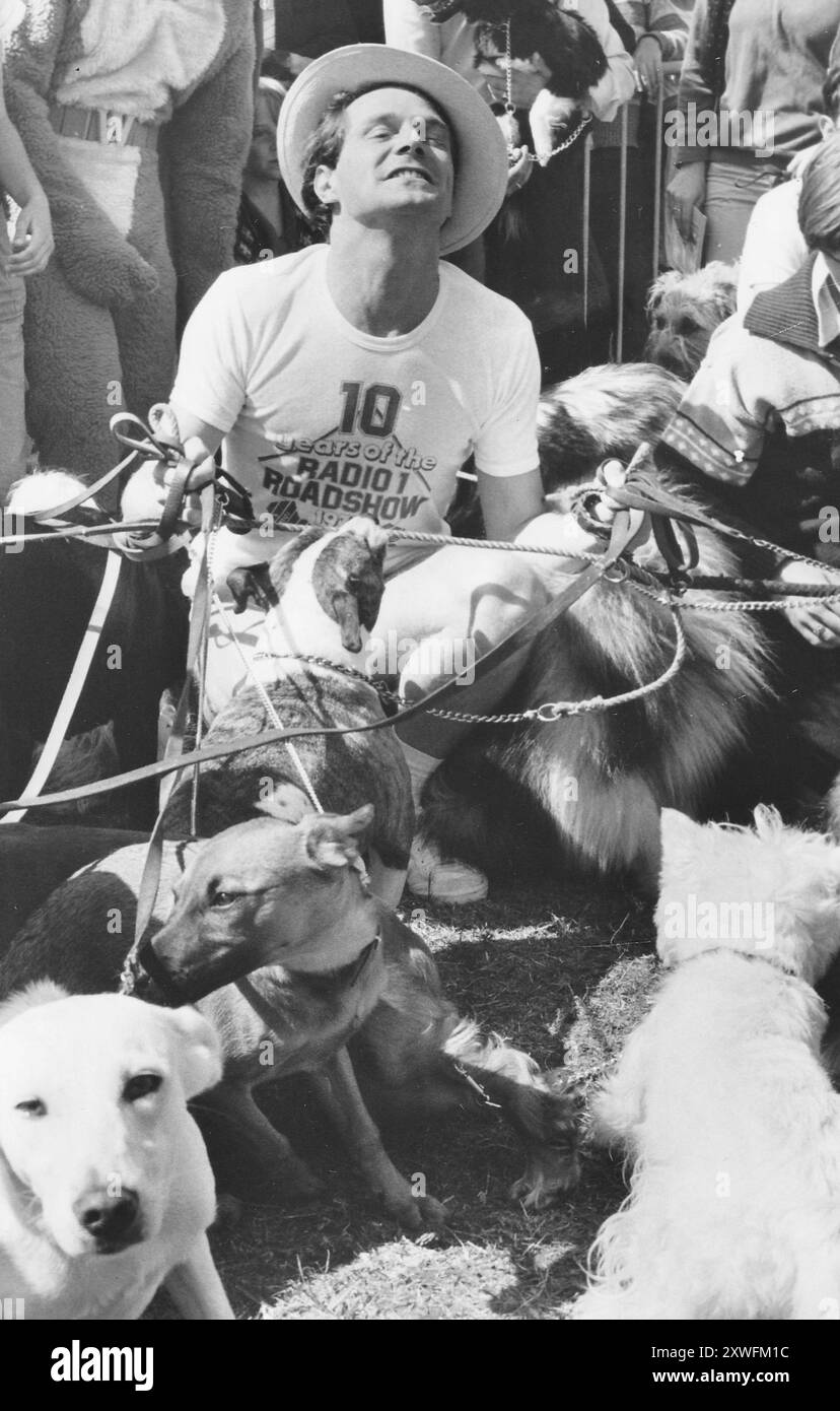 RADIO ONE DJ PETER POWELL AT HIS SOUTHSEA ROADSHOW. HE ASKED FANS TO ...