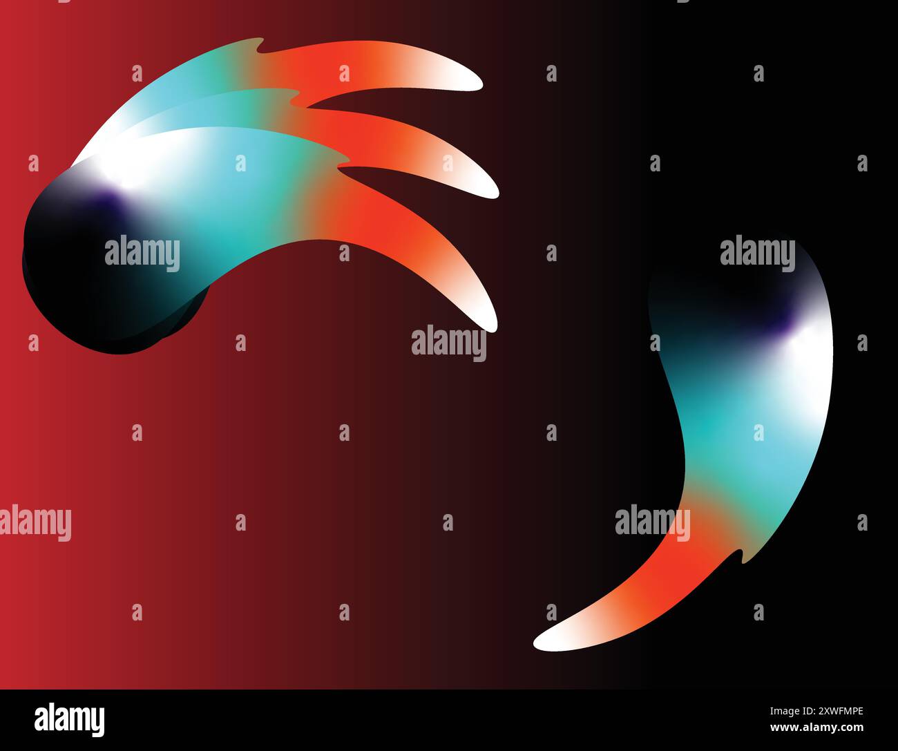 This Abstract Design Features Vibrant Colors And Smooth Gradients Creating A Modern And Dynamic