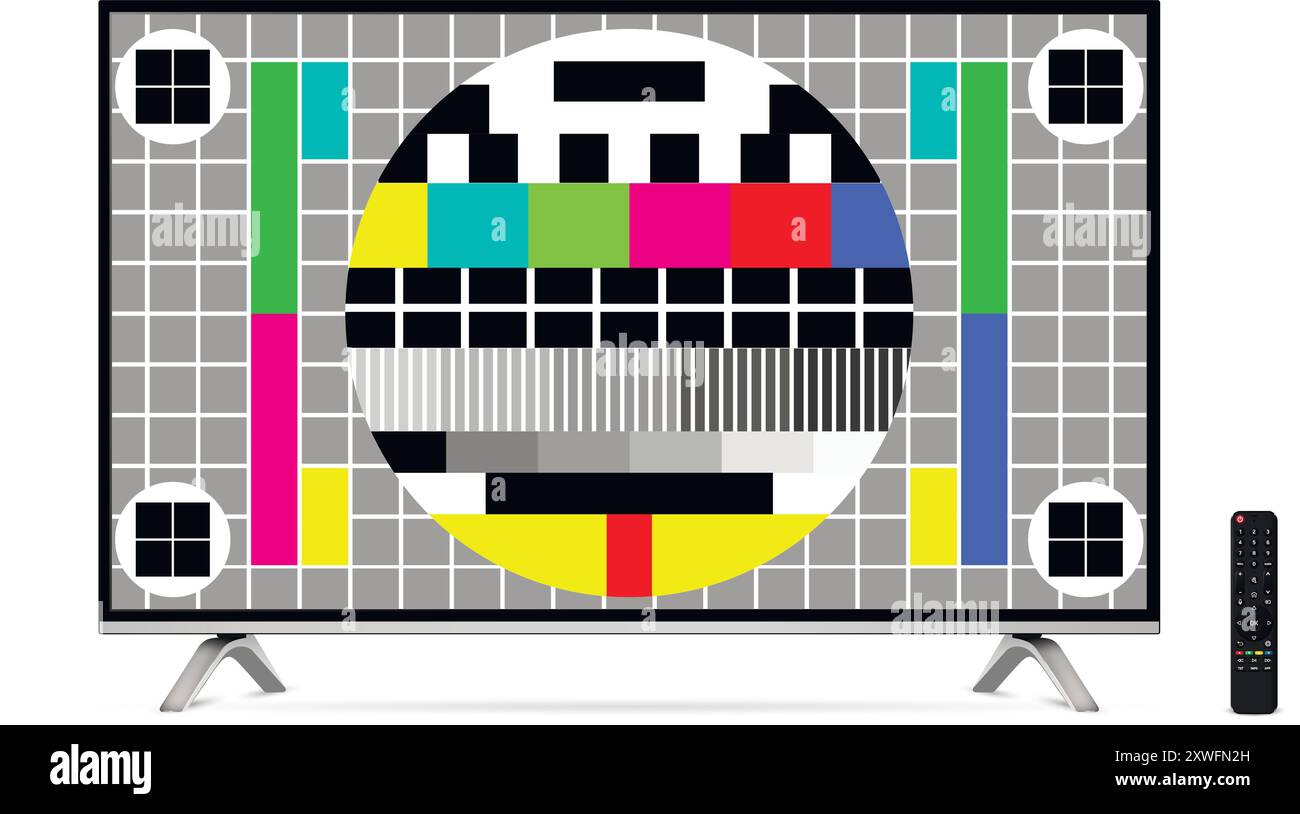 Realistic tv screen. Smart tv mockup. Blank television template. Vector ...