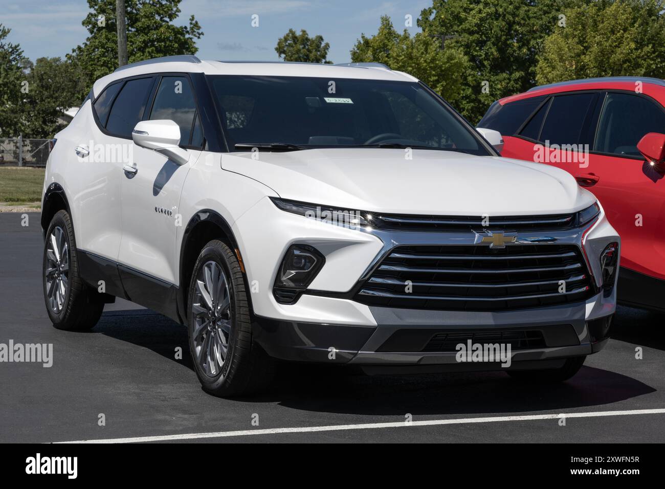 Lafayette - August 10, 2024: Chevrolet Blazer Premier display at a ...